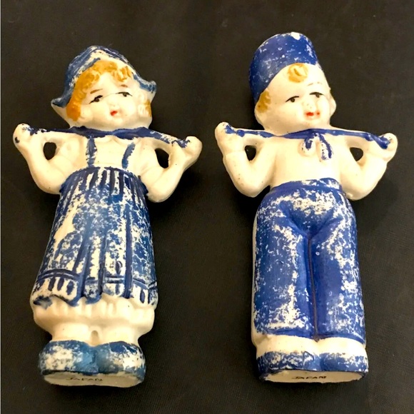 no brand | Accents | Vintage Delft Blue Handpainted Dutch Boy And Girl ...